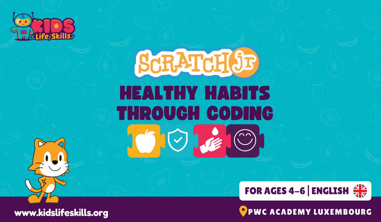 Scratch JR Healthy Habits | Course for Ages 4-6 in English