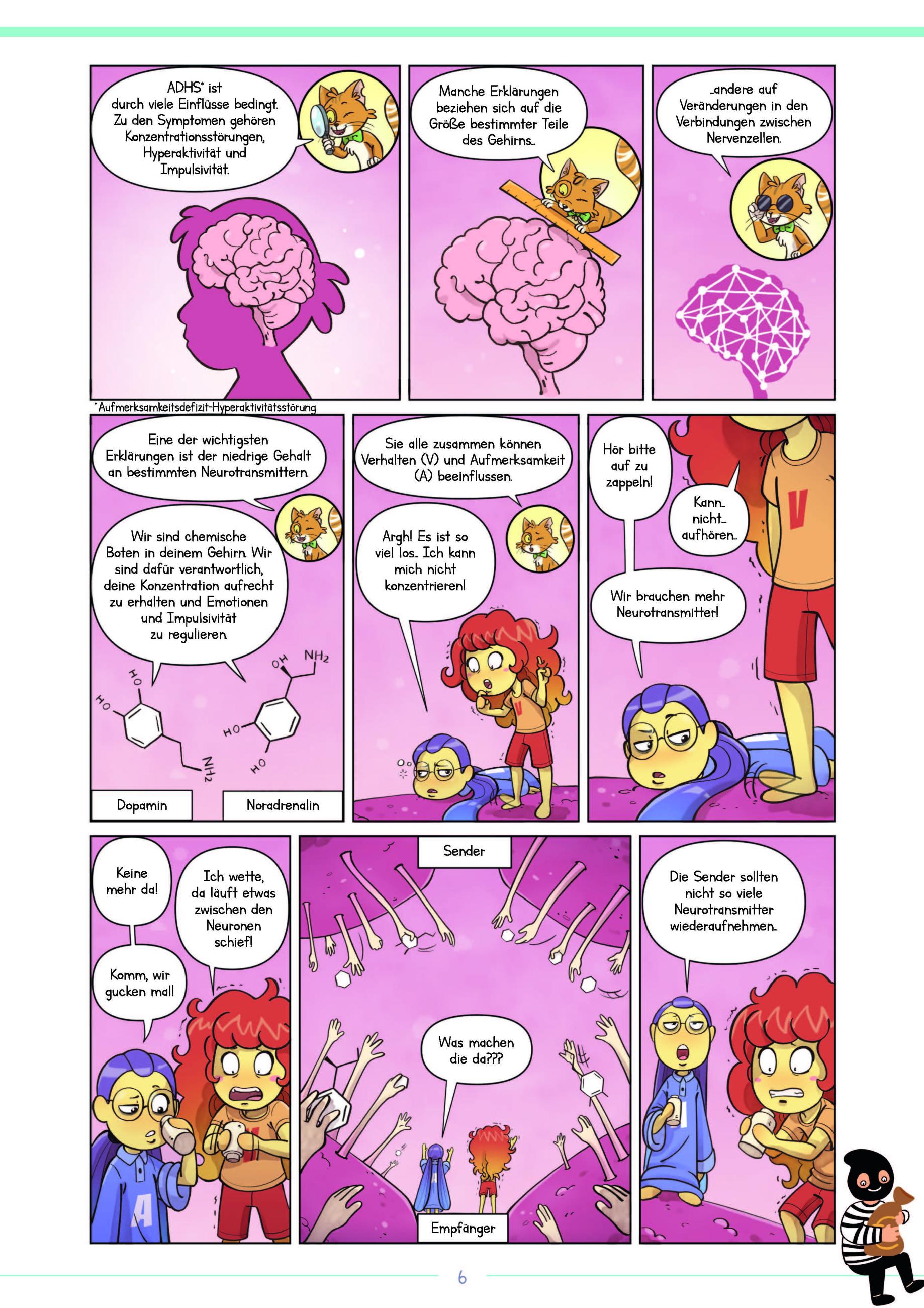Wissenschaftscomic: Was passiert im Gehirn eines Kindes mit ADHS?