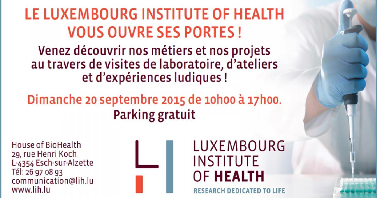 Le Luxembourg Institute of Health vous ouvre ses portes et ses coulisses
