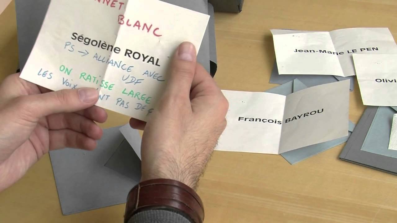 Jérémie Moualek et les bulletins de vote blanc ou vote nul